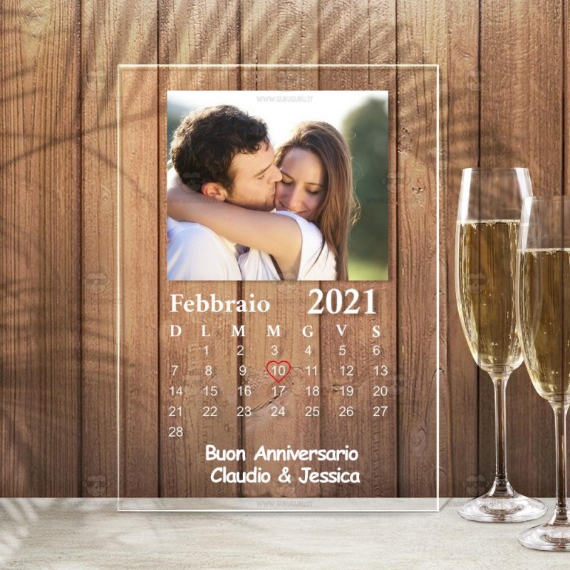 Targa Personalizzata con Data e Foto da Ricordare